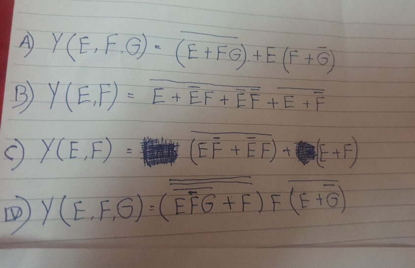 Solved Reduce the given equations using Boolean rules and | Chegg.com