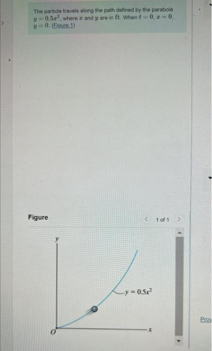 Solved The particle travels along the path defined by the | Chegg.com