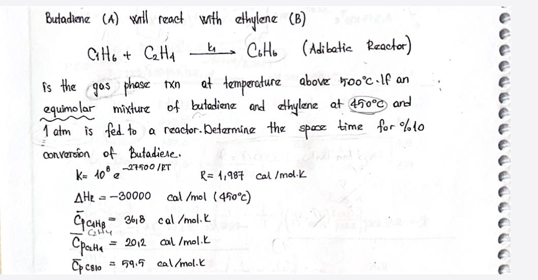 Solved Butadiene (A) ﻿will react with ethylene | Chegg.com