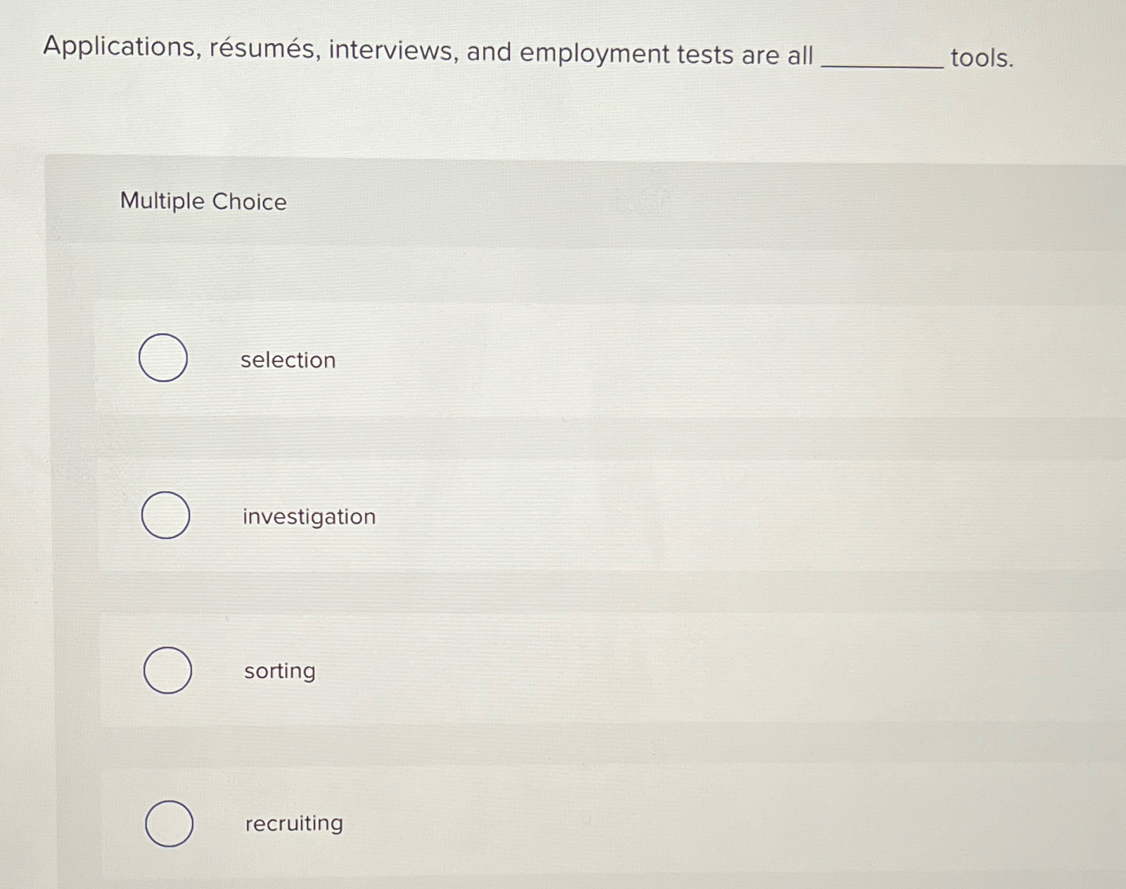 Solved Applications, résumés, ﻿interviews, and employment | Chegg.com