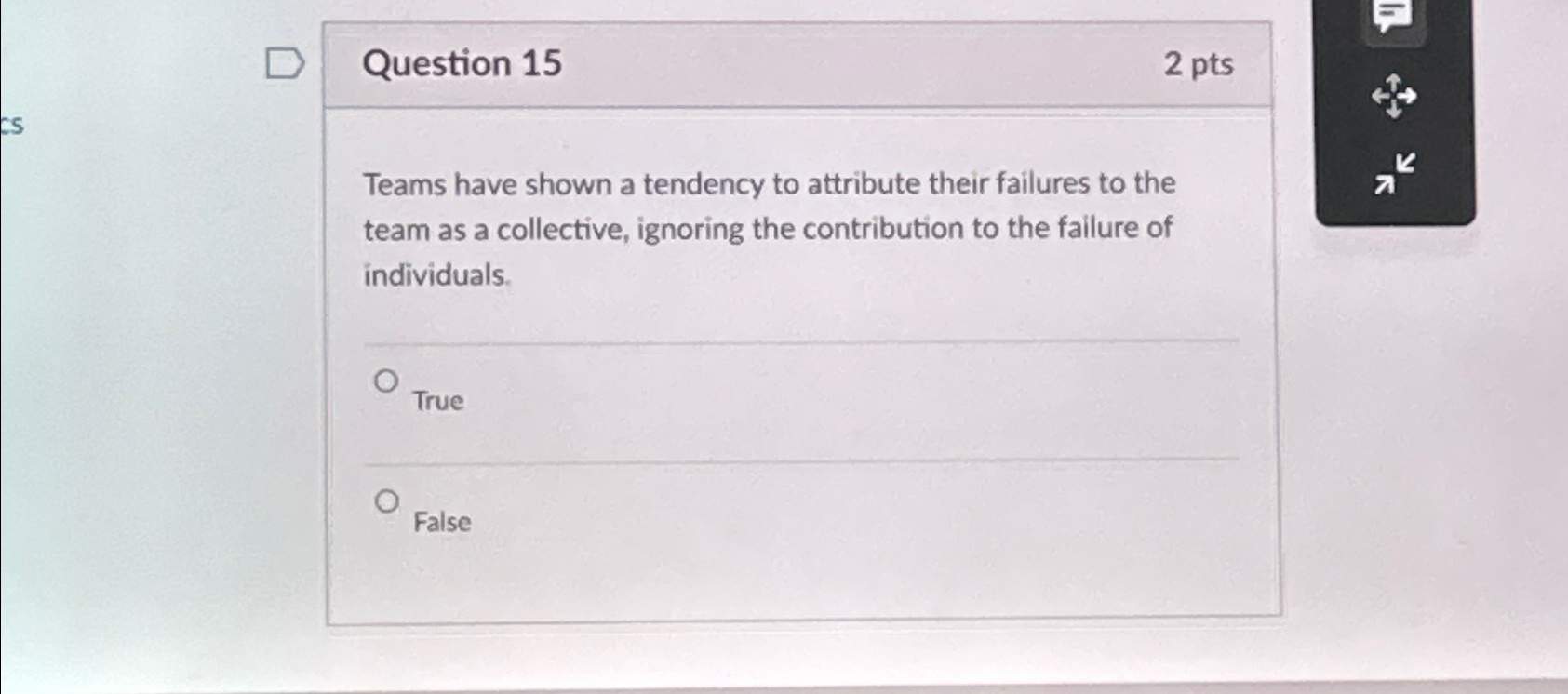 Solved Question 152 ﻿ptsTeams have shown a tendency to | Chegg.com