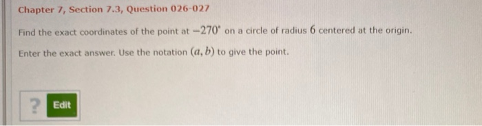 Solved Chapter 7, Section 7.3, Question 026-027 Find the | Chegg.com