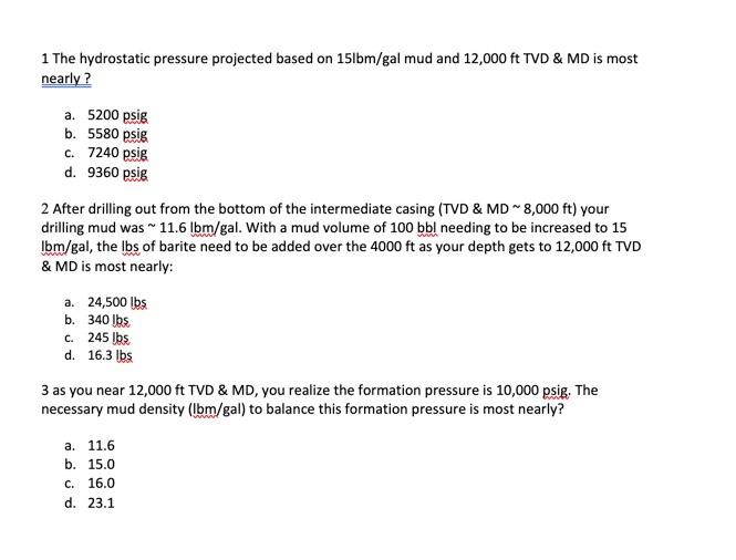 You have been provided the following mud window graph | Chegg.com