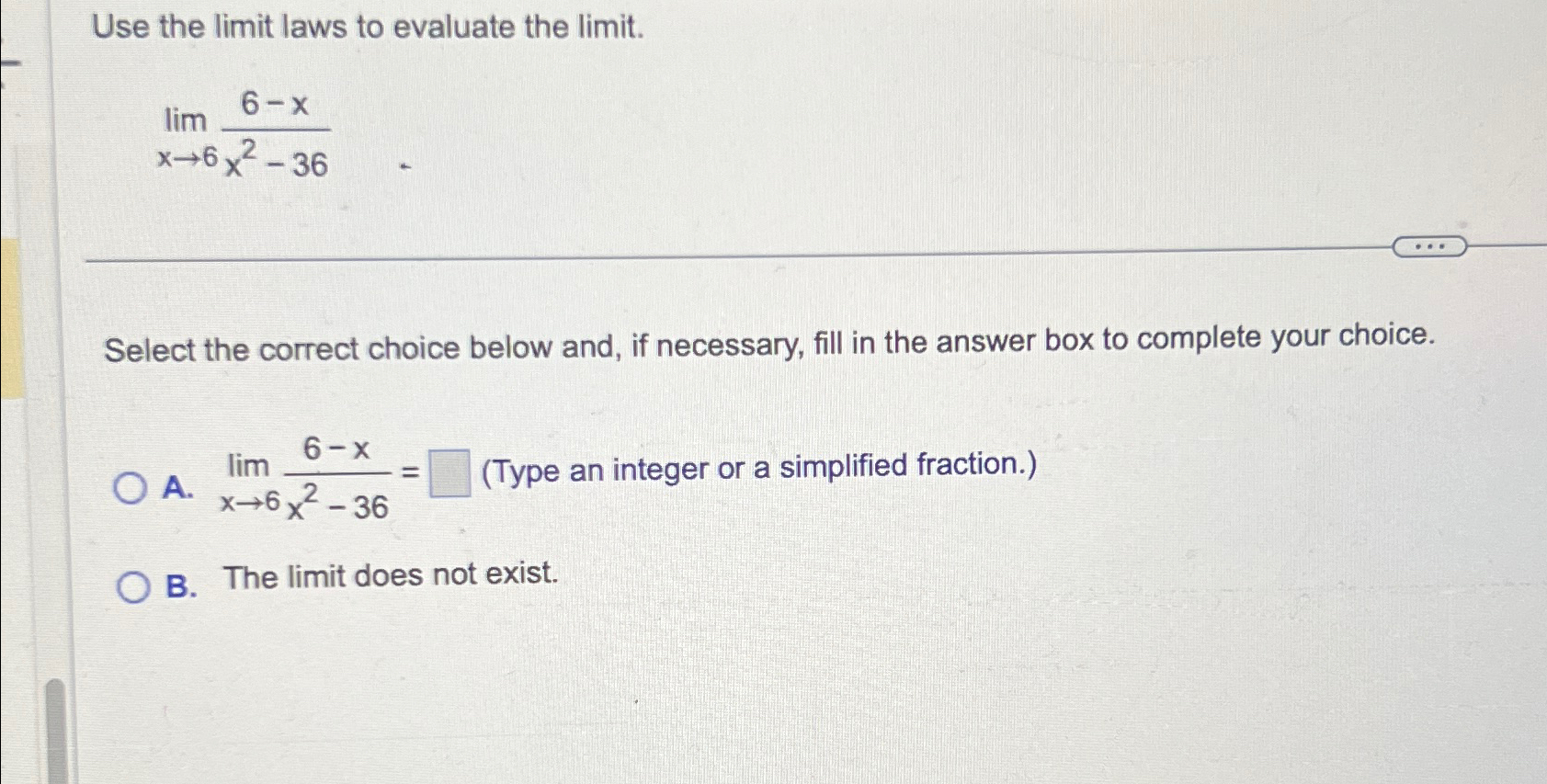 Solved Use the limit laws to evaluate the | Chegg.com