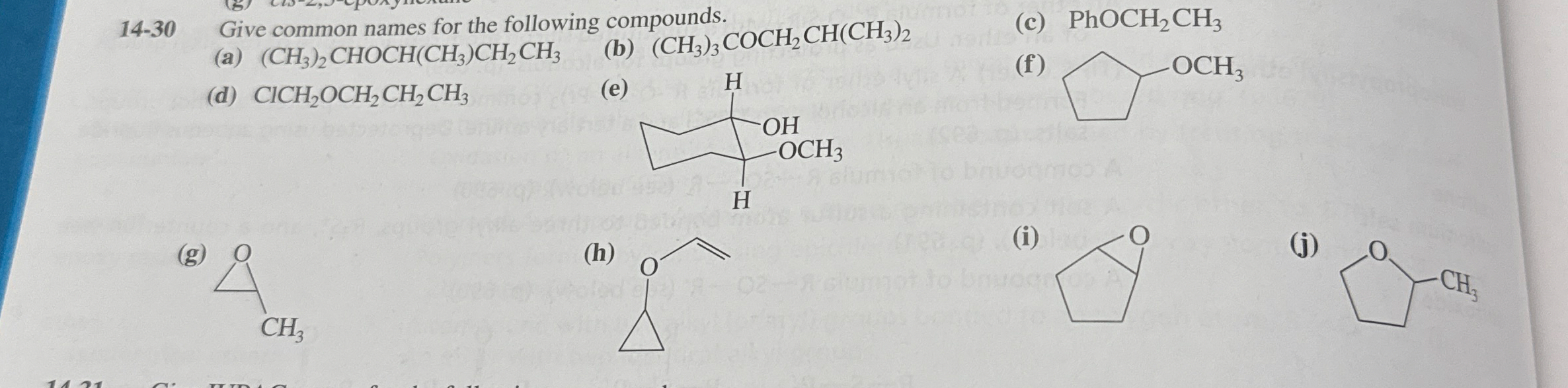 Solved 14-30 ﻿Give common names for the following | Chegg.com