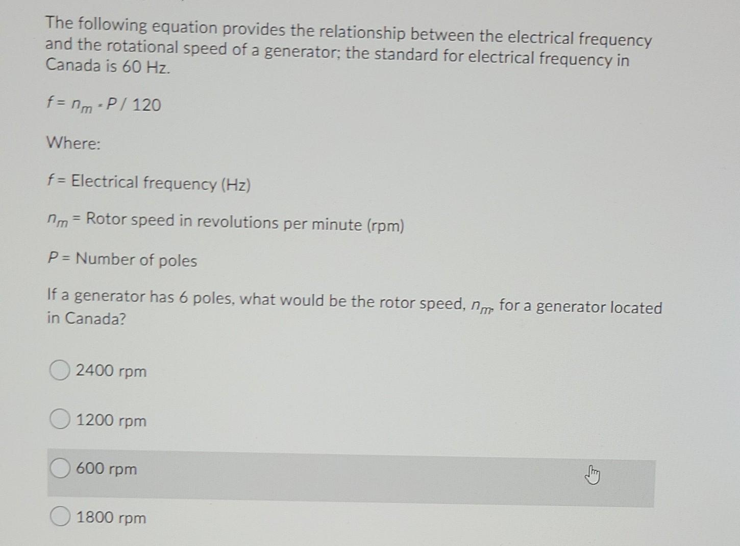 Solved The following equation provides the relationship | Chegg.com