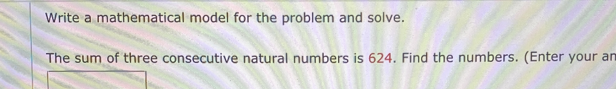 Solved Write a mathematical model for the problem and | Chegg.com