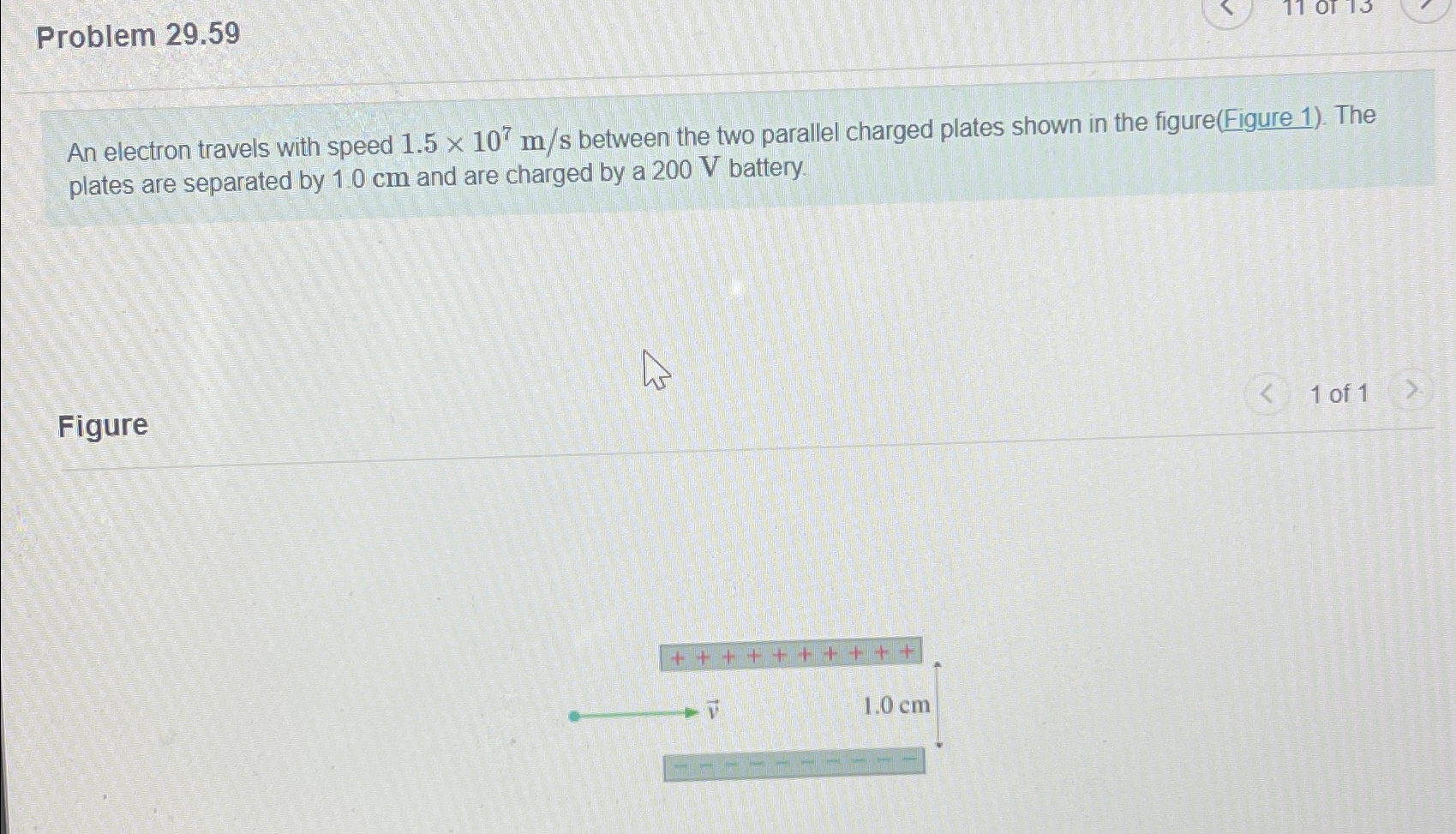 Solved Problem 29.59An electron travels with speed 1.5×107ms | Chegg.com