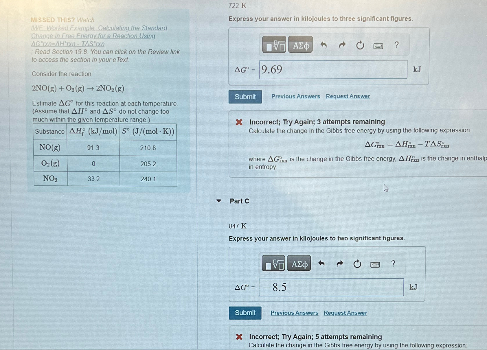 Solved 722KMISSED THIS? WatchIWE Worked Example Calculating | Chegg.com