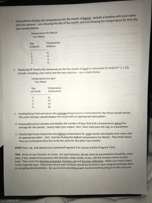 Solved Write a C++ program to analyze temperature data from | Chegg.com