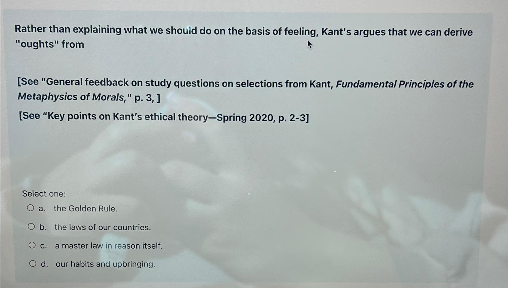 Solved Rather than explaining what we should do on the basis | Chegg.com