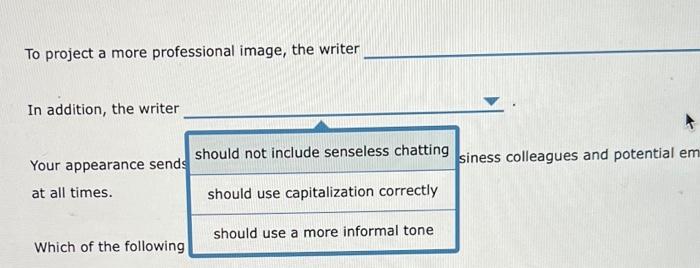 Solved 6. Developing Professionalism and Business Etiquette | Chegg.com