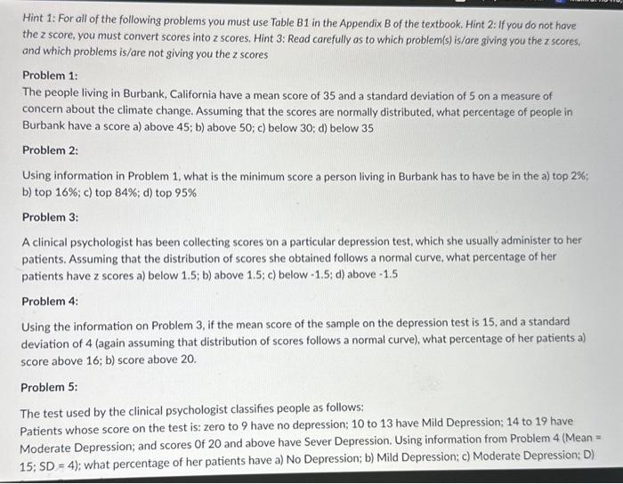 Solved Hint 1: For all of the following problems you must | Chegg.com