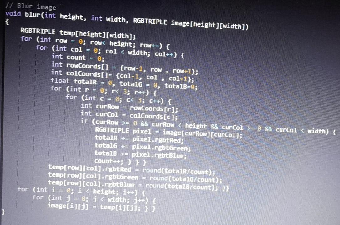 Solved using c language! this question is to take image and | Chegg.com