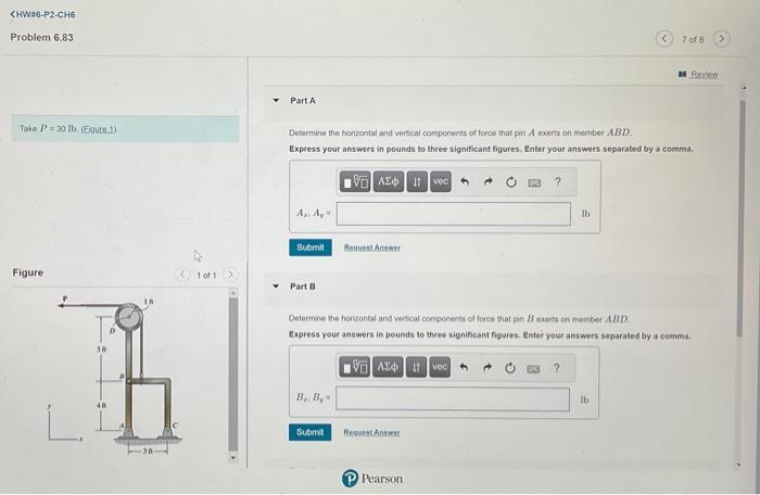 Solved Determine the horizontal and verscal compenents of | Chegg.com