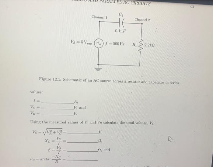 Solved Series and Parallel RC Circuits Introduction In this | Chegg.com