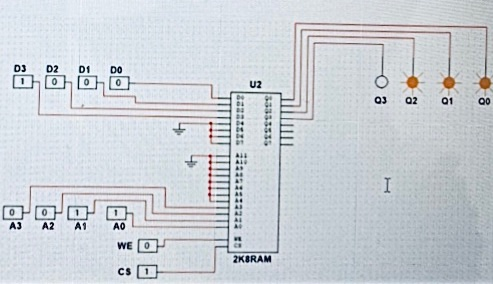 1) Simulation of a Memory Device A 2k X 8" static | Chegg.com