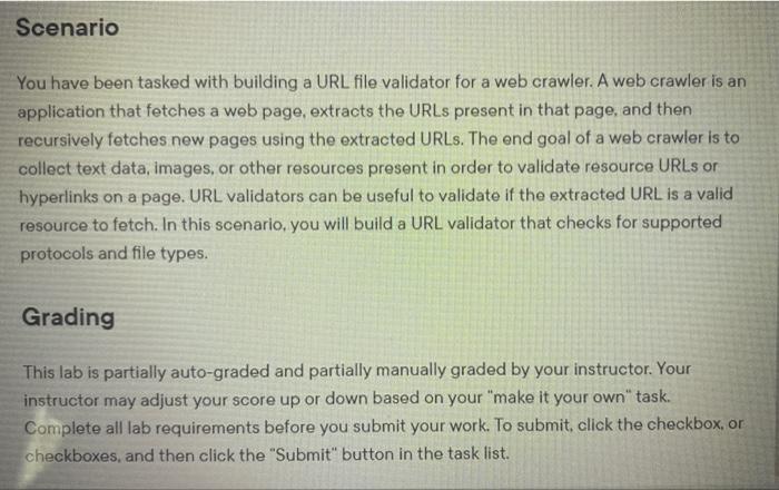 You have been tasked with building a URL file | Chegg.com