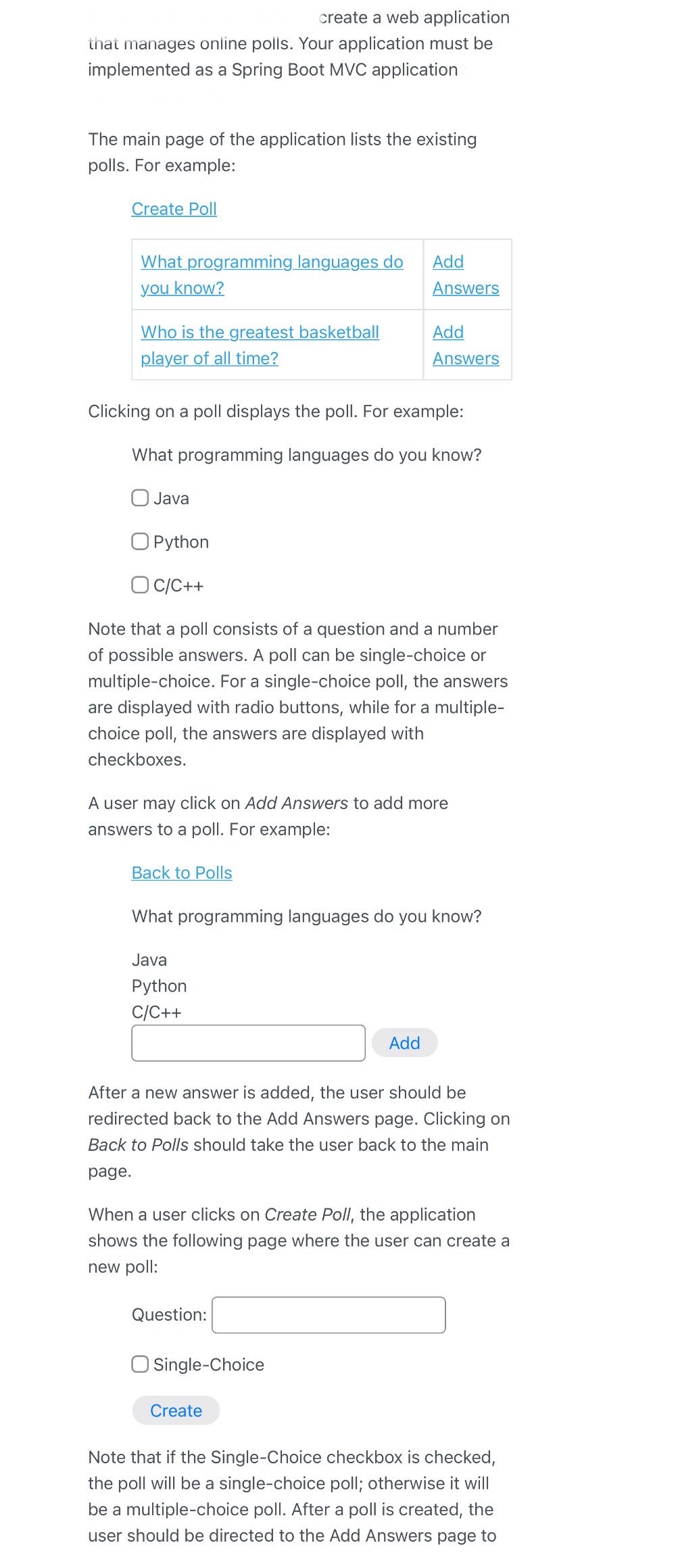 Solved create a web application using Intellij that manages | Chegg.com