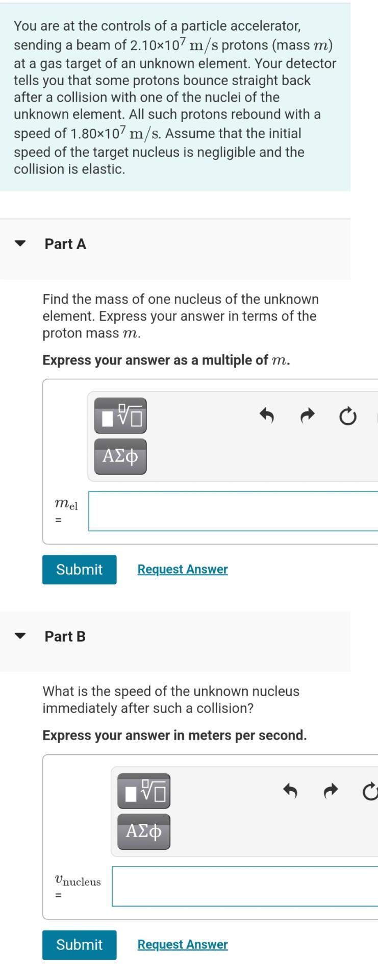 Solved You are at the controls of a particle accelerator, | Chegg.com