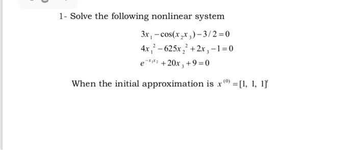 Solved Use Newton's method to find the intersection of the | Chegg.com