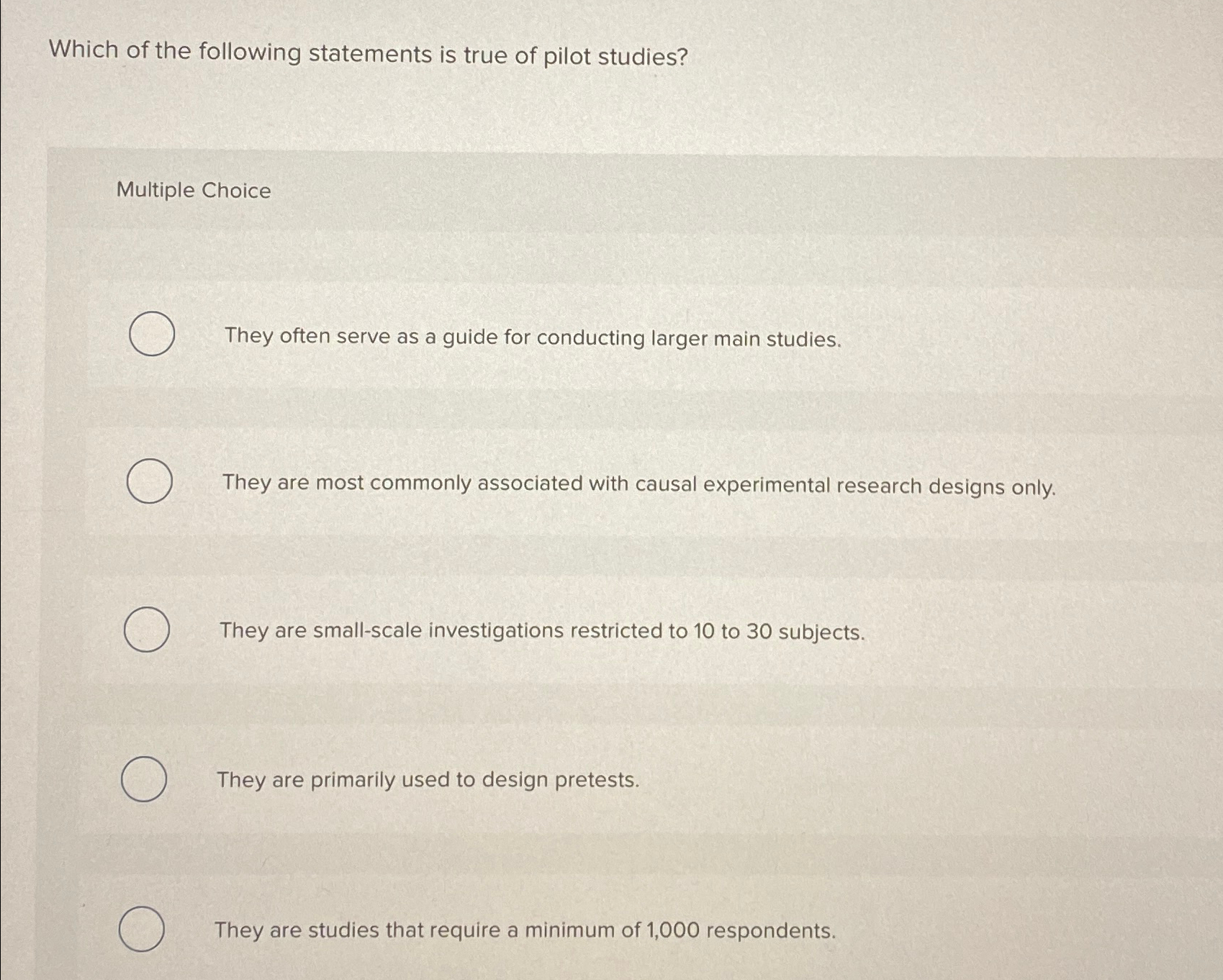 Solved Which of the following statements is true of pilot | Chegg.com