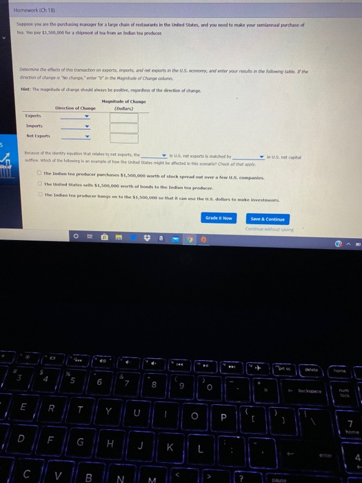 Solved Homework (Ch 18) 4. Net capital outflow and net | Chegg.com
