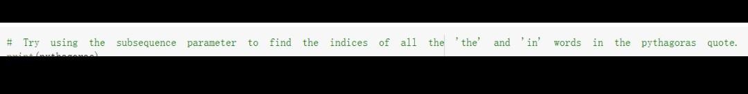 Solved Try Using The Subsequence Parameter To Find The