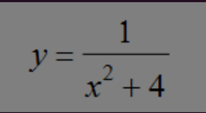 Solved y=1x2+4 ﻿state the domain | Chegg.com