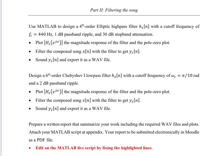 Solved Use the generateMelody function to compose the song | Chegg.com