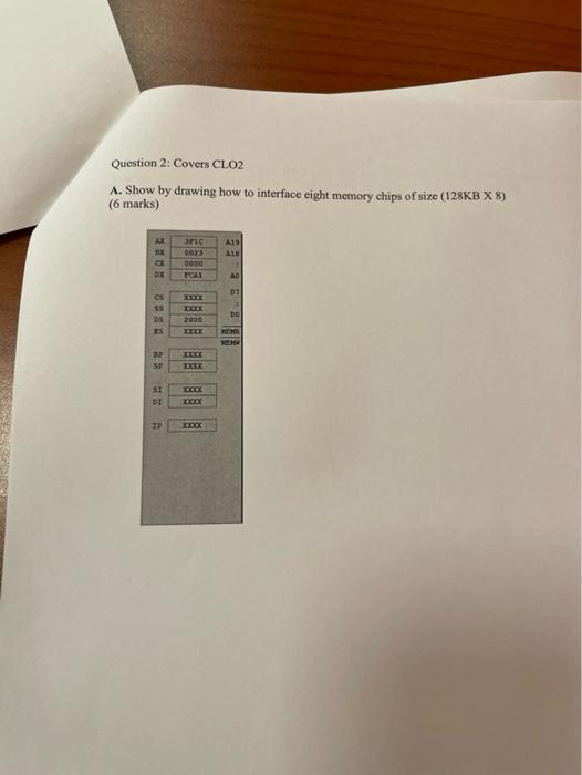 Solved A. Show by drawing how to interface eight memory | Chegg.com