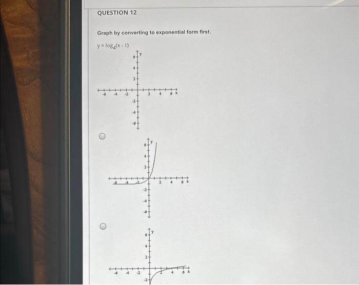 Solved Graph by converting to exponential form first. | Chegg.com