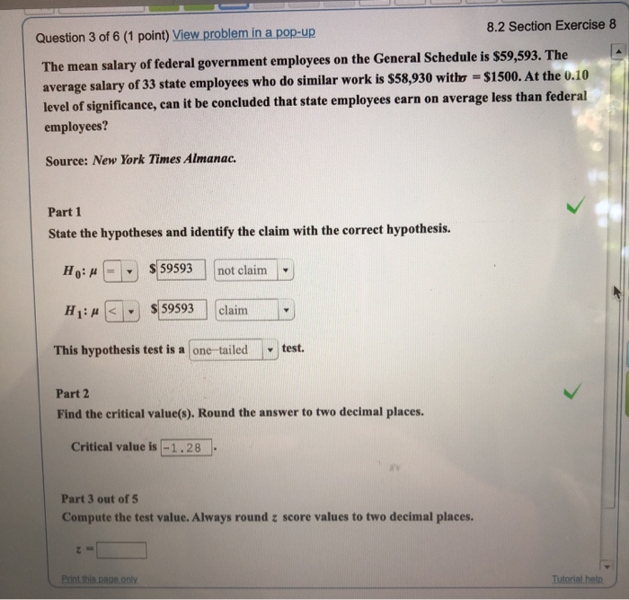 Solved Question 3 of 6 (1 point) View problem in a pop-up | Chegg.com