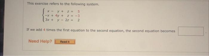 Solved This exercise refers to the following system. | Chegg.com