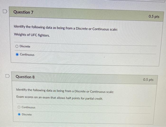 Solved can you tell me if these homework questions are right | Chegg.com