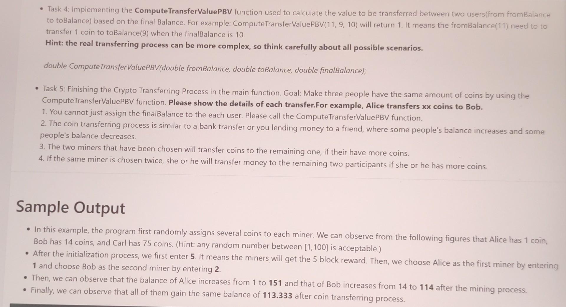 Solved Tasks • Task 1: Implementing the RandomlnitBalance | Chegg.com