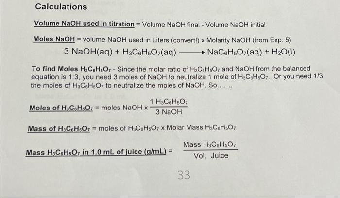 Solved Data SheetVolume NaOH used in titration = Volume NaOH | Chegg.com