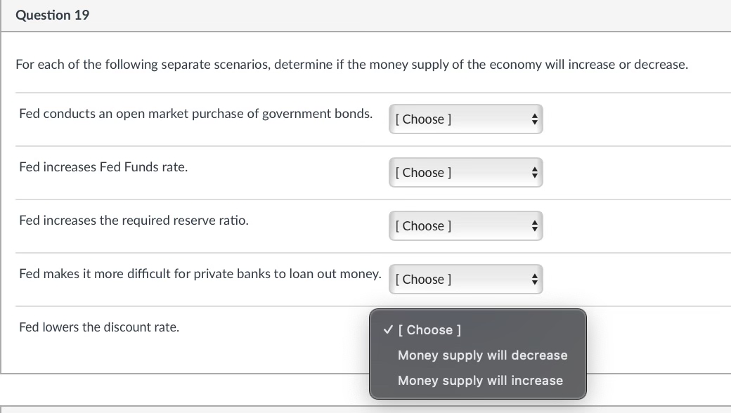 Solved Question 19For each of the following separate | Chegg.com
