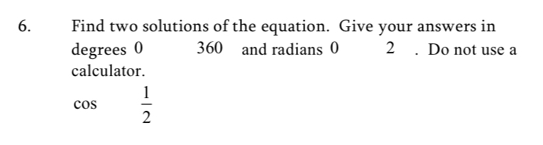 Solved Find two solutions of the equation. Give your answers | Chegg.com