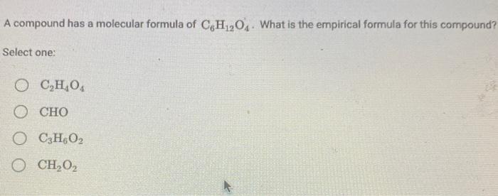 Solved A compound has a molecular formula of C H20, What is | Chegg.com