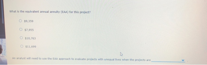 Solved 14. Equivalent annual annuities Another method to | Chegg.com