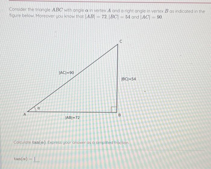 Solved Consider the triangle ABC with angle α in vertex A | Chegg.com