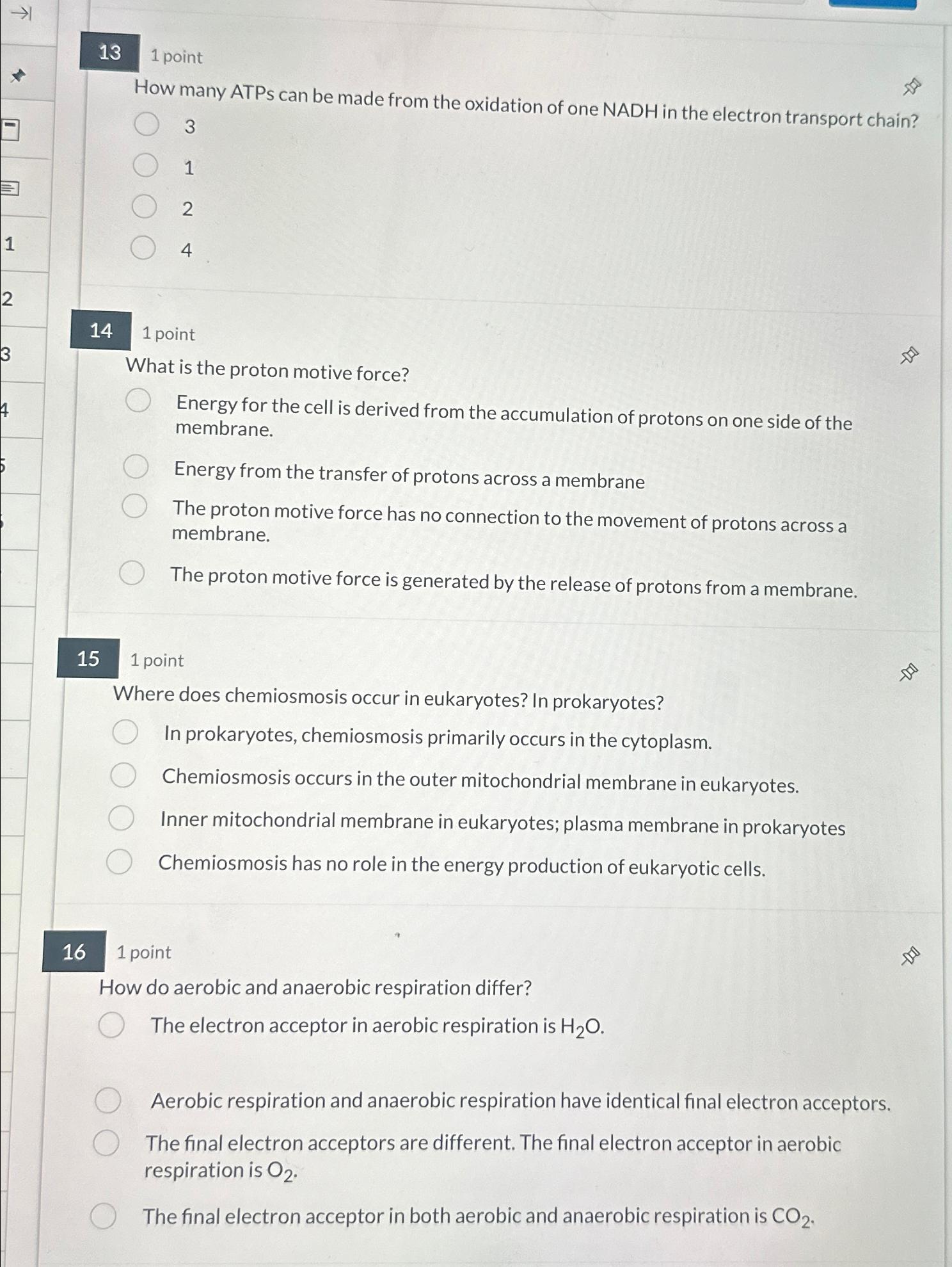 Solved 131 ﻿pointHow many ATPs can be made from the | Chegg.com