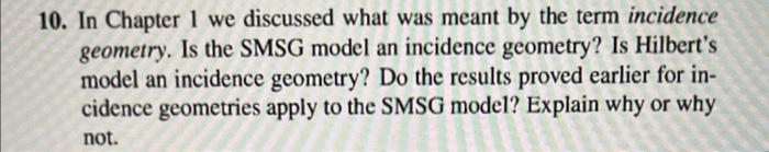 Solved 10. In Chapter 1 we discussed what was meant by the | Chegg.com