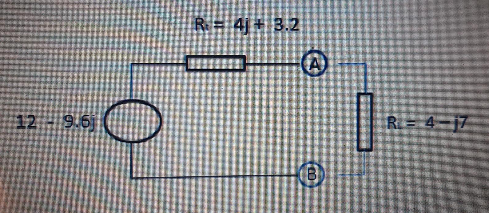 Solved R: = 4; + 3.2 A 12 - 9.6j R = 4-17 B | Chegg.com
