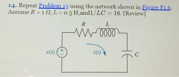 14. Repeat Problem 13 using the network shown in | Chegg.com 14. Repeat Problem 13 using the network shown in | Chegg.com