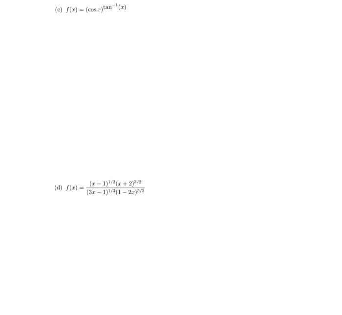 Solved 5. (16 points) Use logarithmic differentiation to | Chegg.com