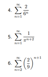 Solved Identify the first term of the series, the geometric | Chegg.com