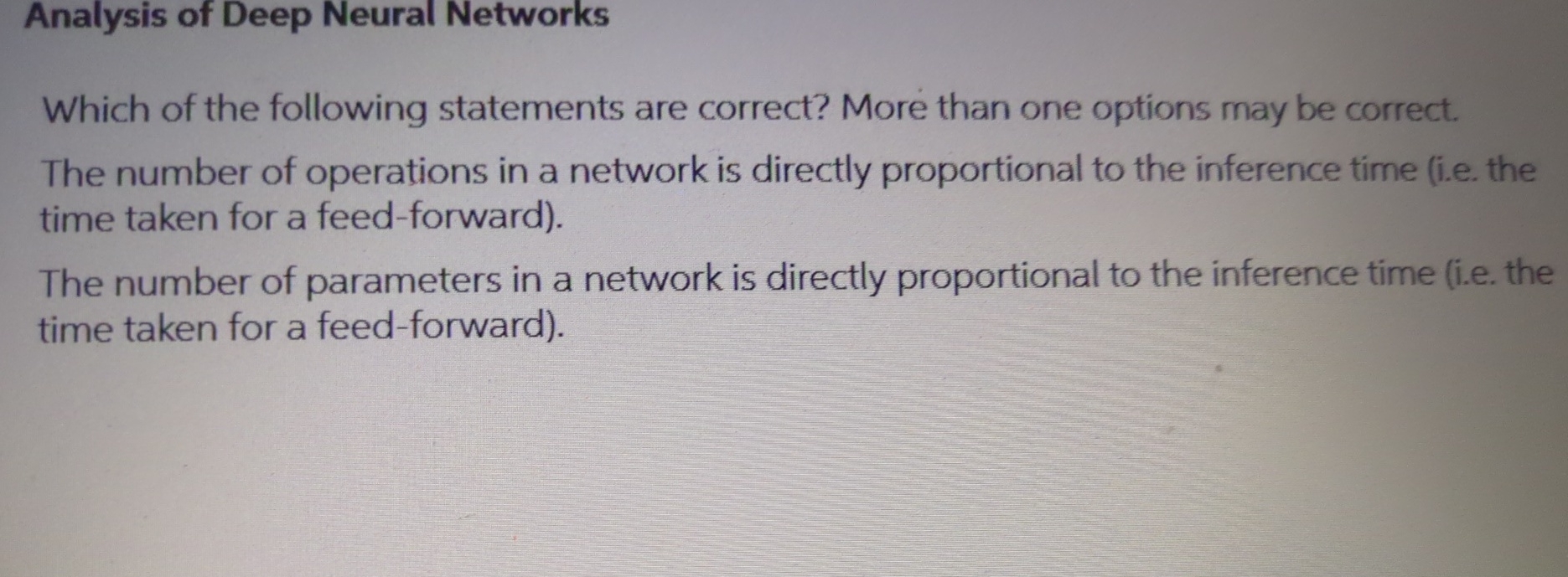 Solved Analysis of Deep Neural NetworksWhich of the | Chegg.com