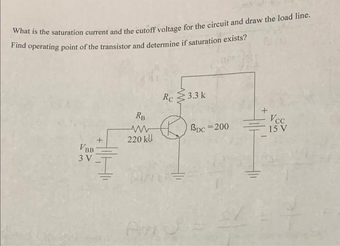 Solved What is the saturation current and the cutoff voltage | Chegg.com